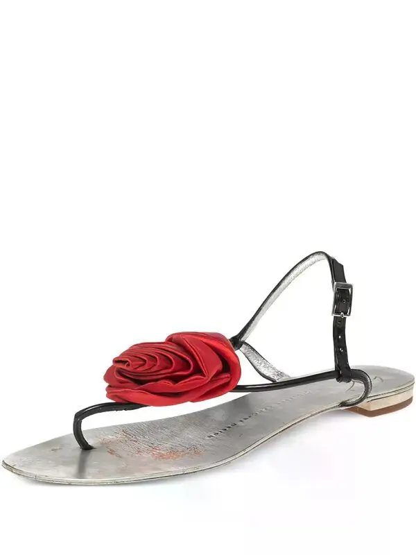 GIUSEPPE ZANOTTI Patent Leather Sandals - Silver