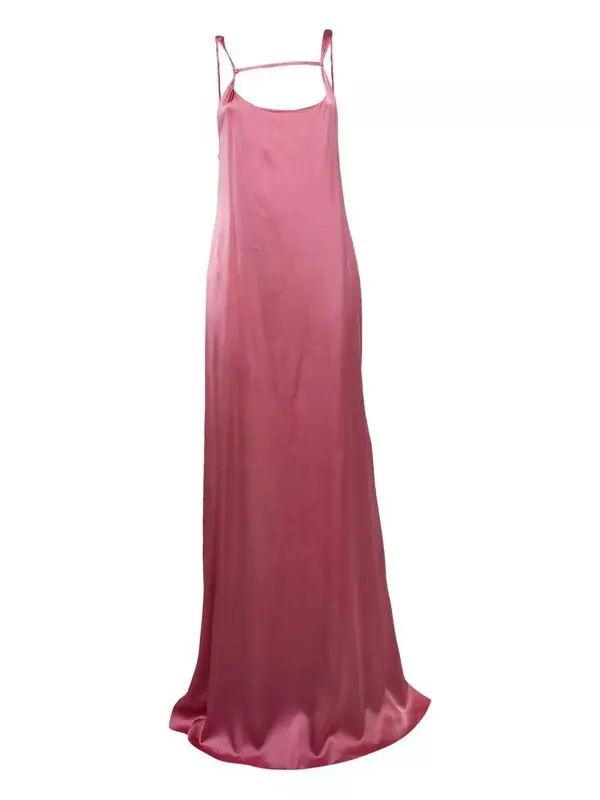 Jacquemus Silk Open Back Maxi Dress