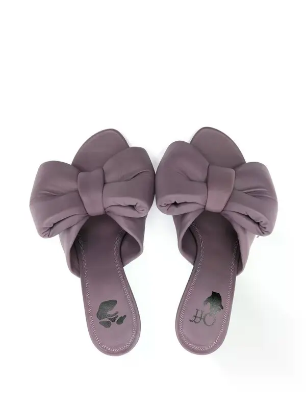 Off-White Stiletto Sandals With Bow Detailing