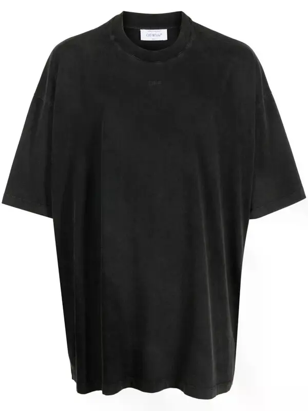 Off-White Super Moon-print Cotton T-shirt - Black