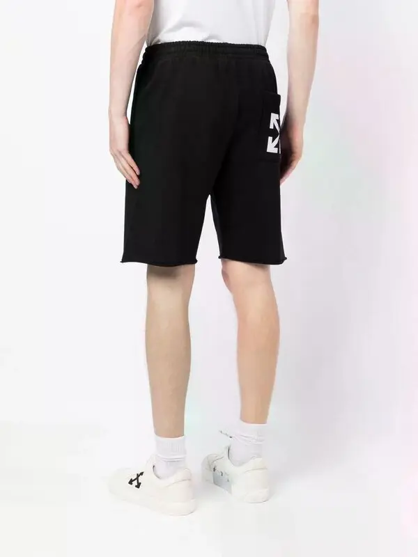Off-White Single Arrow Cotton Track Shorts