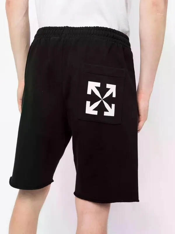 Off-White Single Arrow Cotton Track Shorts