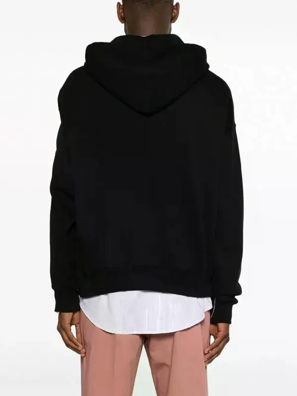 Off-White Cotton Hoodie With Logo