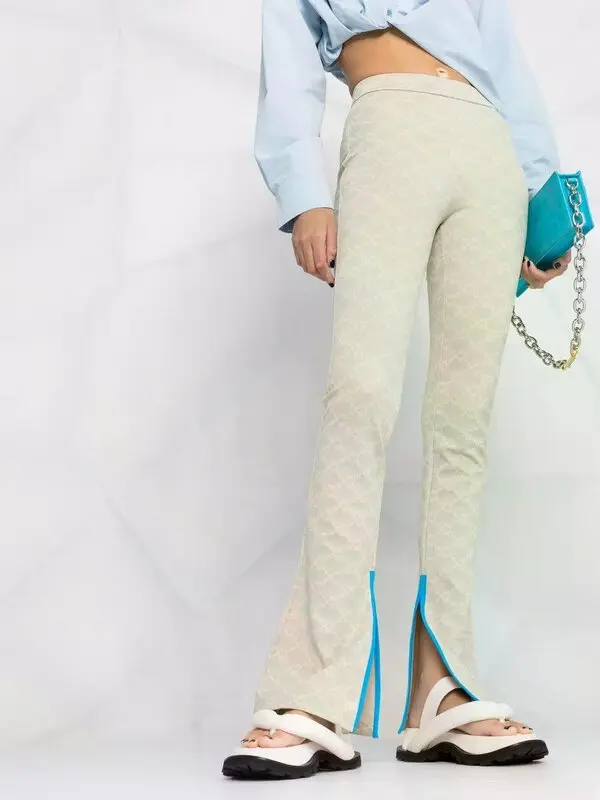 Off-White Monogram Ankle-slit Trousers