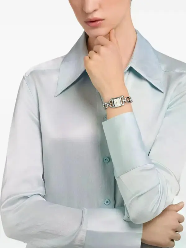 Furla Stainless Steel Watch With Baton Markers - Silver