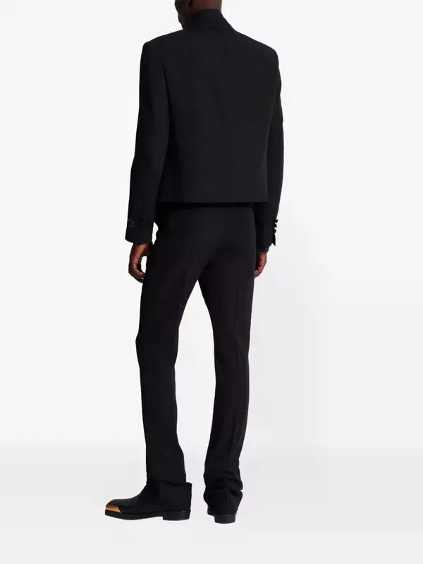Balmain Crystal-embellishment Double-breasted Blazer