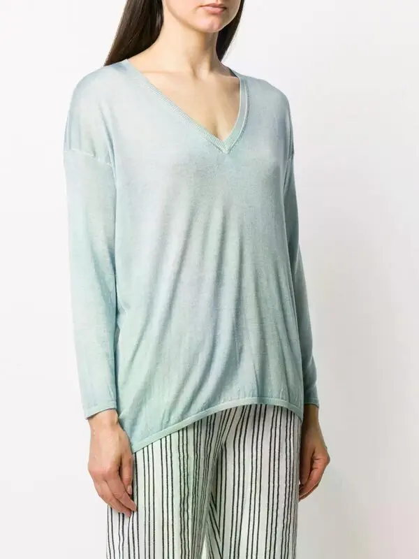 Avant Toi Fine Knit Jumper - Blue