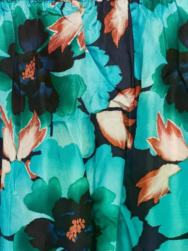 Kenzo Floral-print Silk Midi Skirt