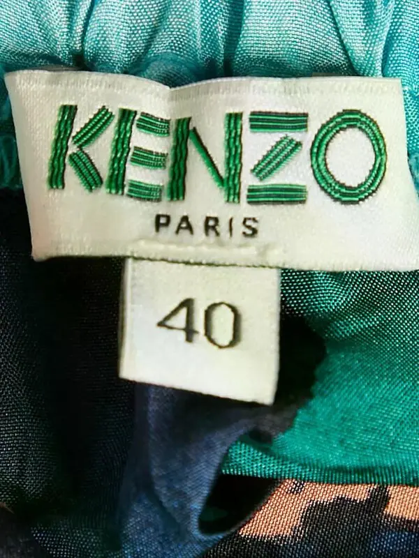 Kenzo Floral-print Silk Midi Skirt