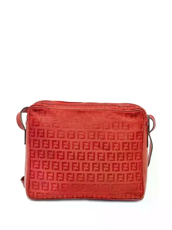 Fendi Ff Pattern Leather Crossbody Bag