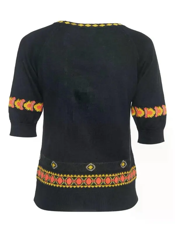 Etro Geometric Pattern Long Sleeve Top