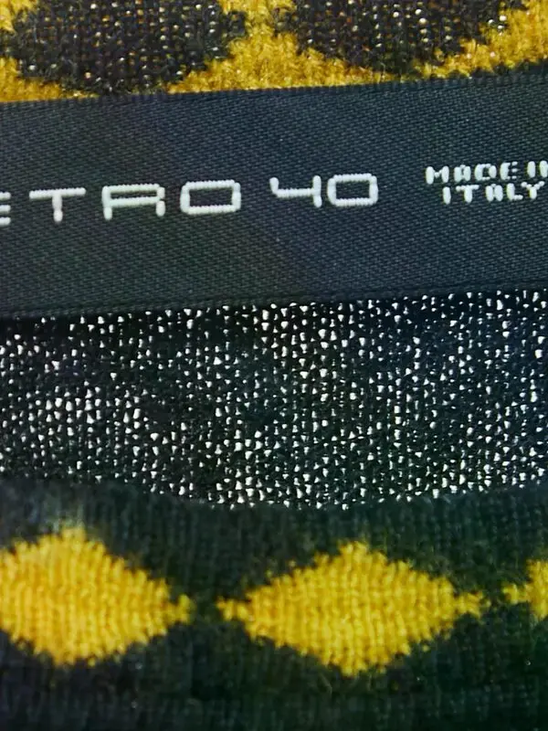 Etro Geometric Pattern Long Sleeve Top