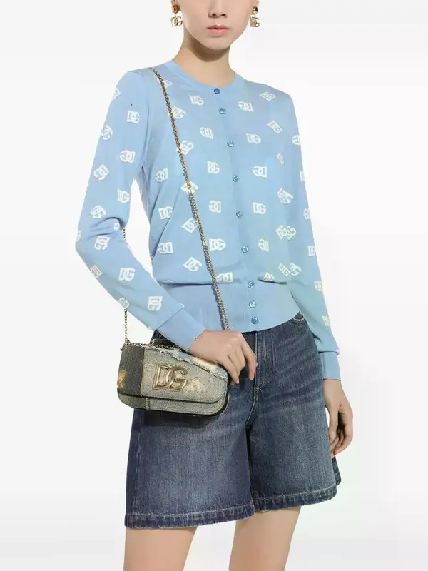 Dolce & Gabbana Dna Logo Knit Cardigan
