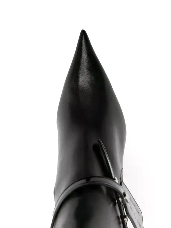 Off-White Zip Tie Stiletto Ankle Boots