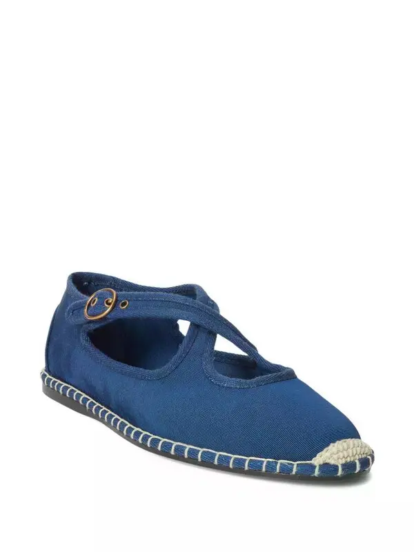 Polo Ralph Lauren Crisscross Grosgrain Espadrilles - Blue