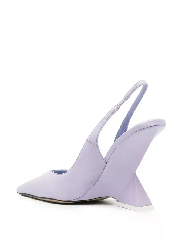 Attico Cheope Slingback Pumps - Purple