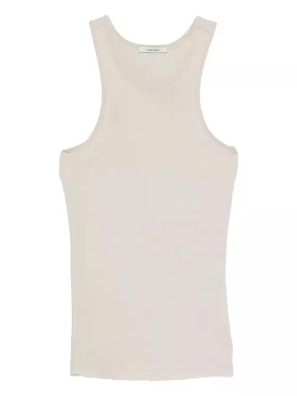 ENTIRE STUDIOS Sleeveless Round Neck Tank Top - Neutrals