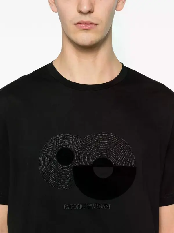 Emporio Armani Logo-embroidered T-shirt