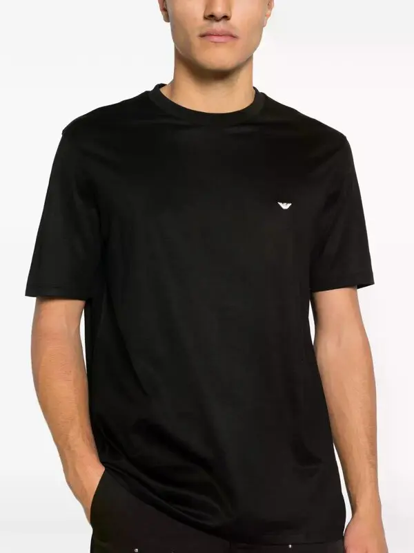 Emporio Armani Logo-embroidered T-shirt