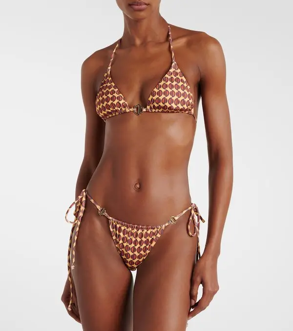 BANANHOT Berry Printed Bikini Top
