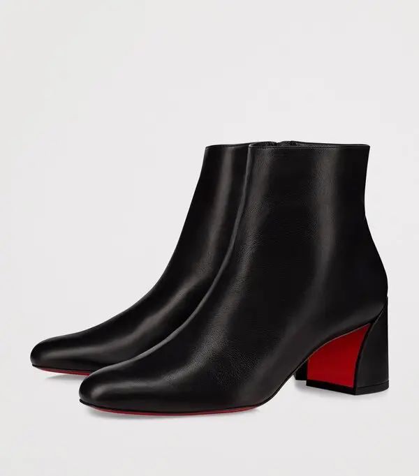 CHRISTIAN LOUBOUTIN Jane Leather Heeled Ankle Boots