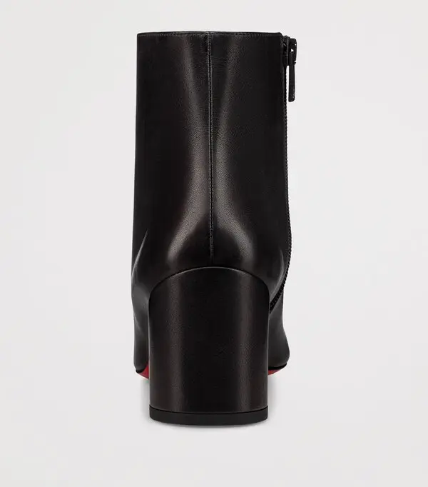CHRISTIAN LOUBOUTIN Jane Leather Heeled Ankle Boots