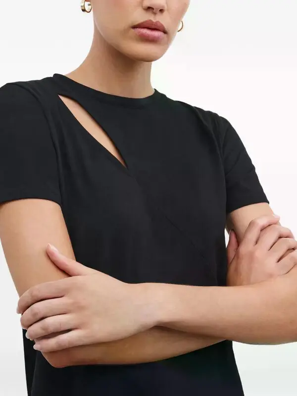 MARCELLA Leonie Cut-out Short-sleeve Mini Dress - Black