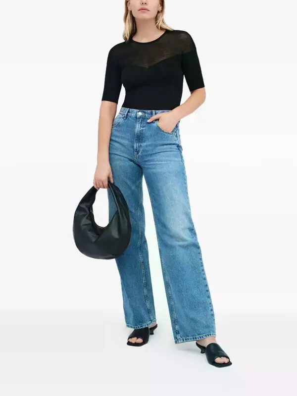 MARCELLA Adeline Sheer Panel Top