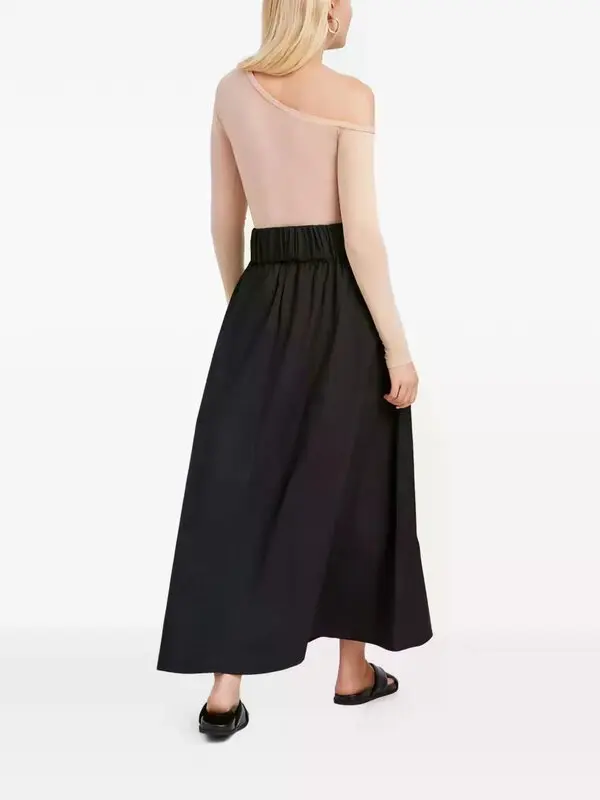 MARCELLA Raven Elasticated-waistband Maxi Skirt