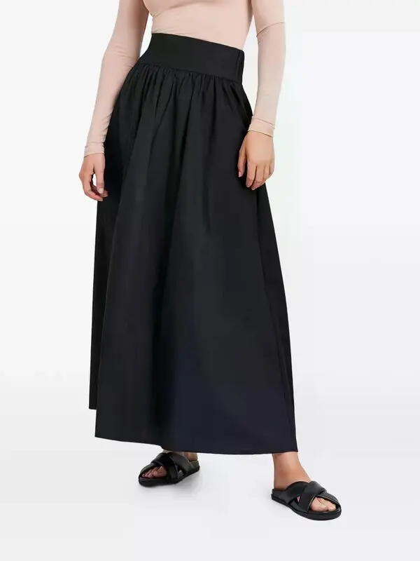 MARCELLA Raven Elasticated-waistband Maxi Skirt