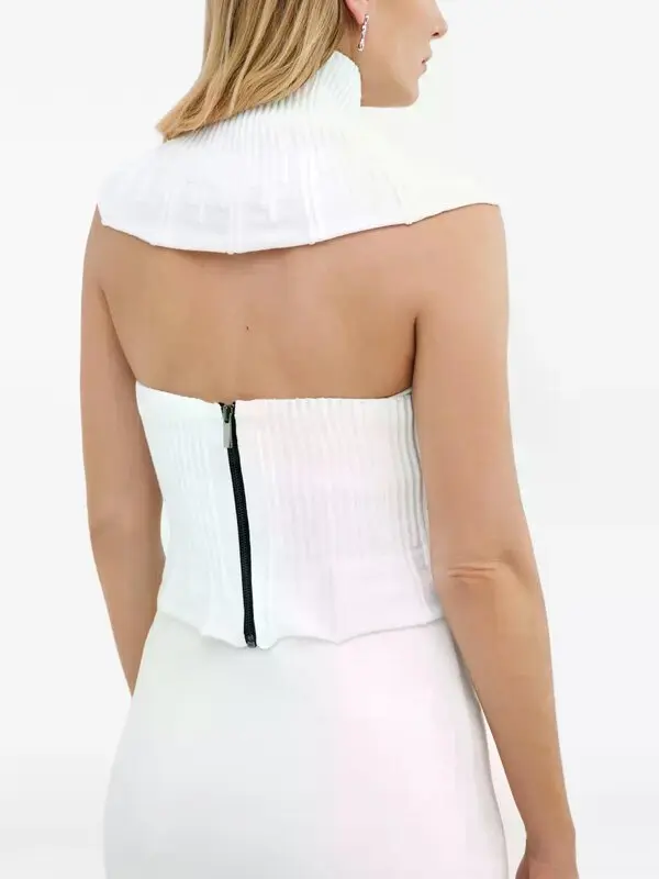 MARCELLA Colette Ribbed High-neck Top