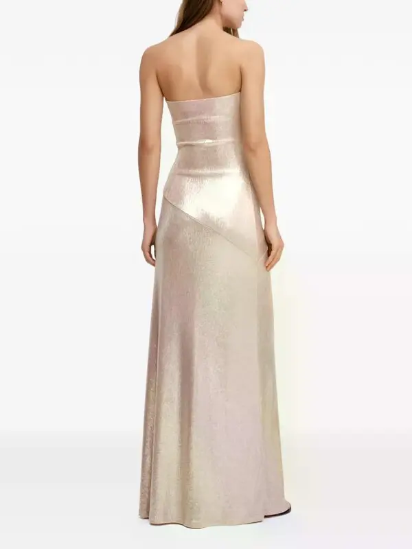 MARCELLA Ciel Strapless Seam Maxi Dress - Neutrals