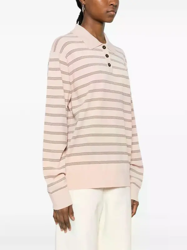 THE GARMENT Madison Striped Polo Top