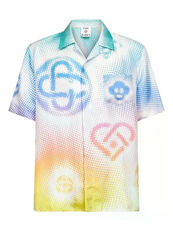 Casablanca Button-up Print Shirt - White