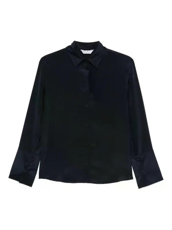 Max Mara Long Sleeve Blouse - Blue