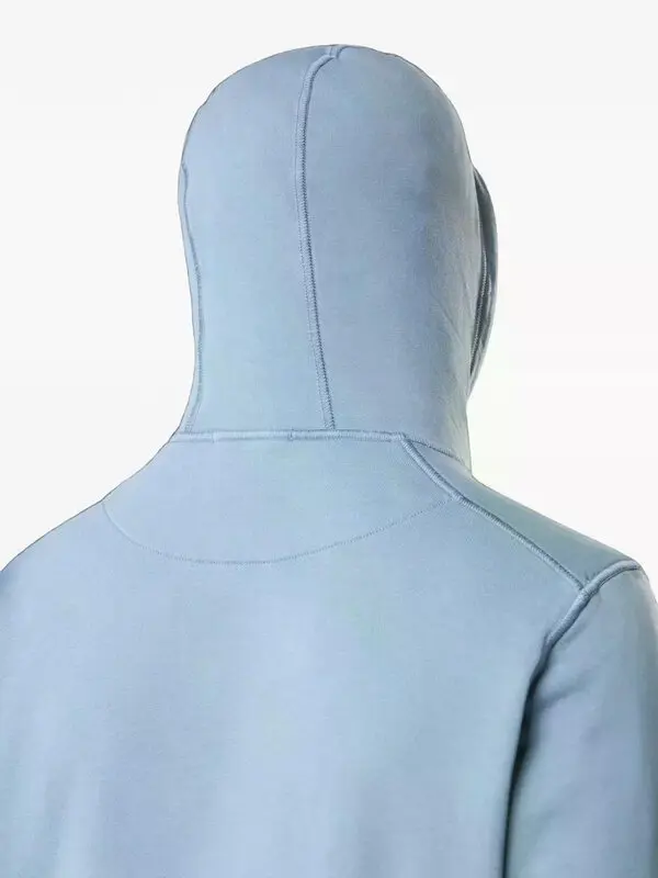 Stone Island Organic Cotton Fleece Hooded Sweatshirt