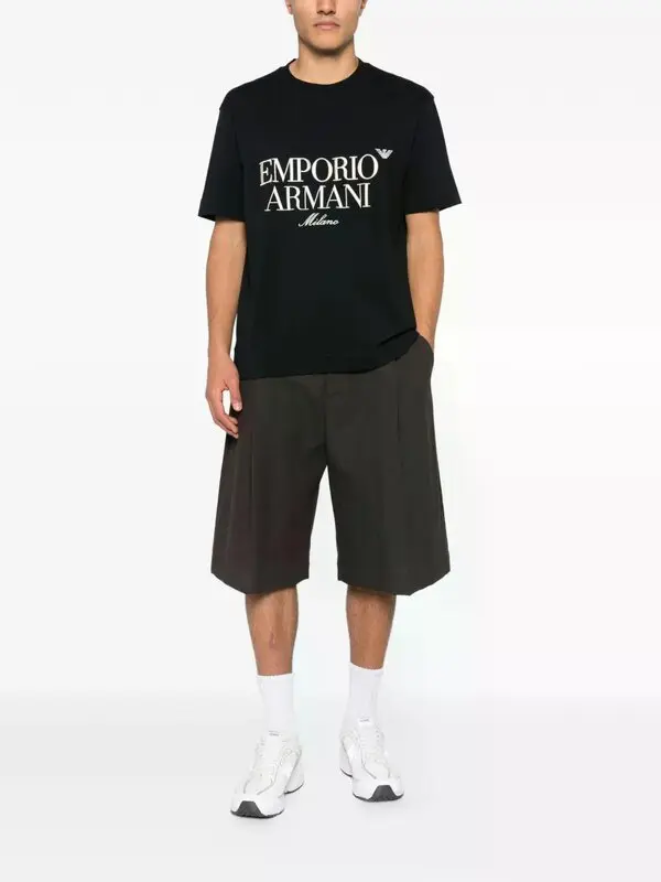Emporio Armani Logo-embroidered T-shirt
