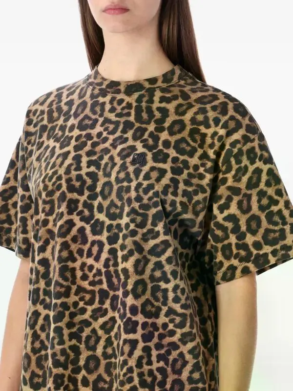 ANINE BING Beth Leopard-print Mini Dress