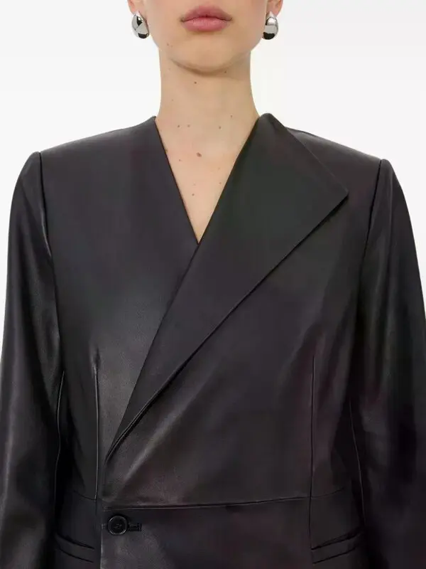 Loulou De Saison Paoli Asymmetric Leather Jacket