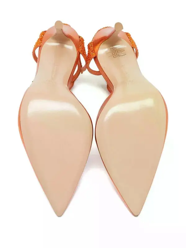 GIANVITO ROSSI Crystal Embellished Stiletto Sandals