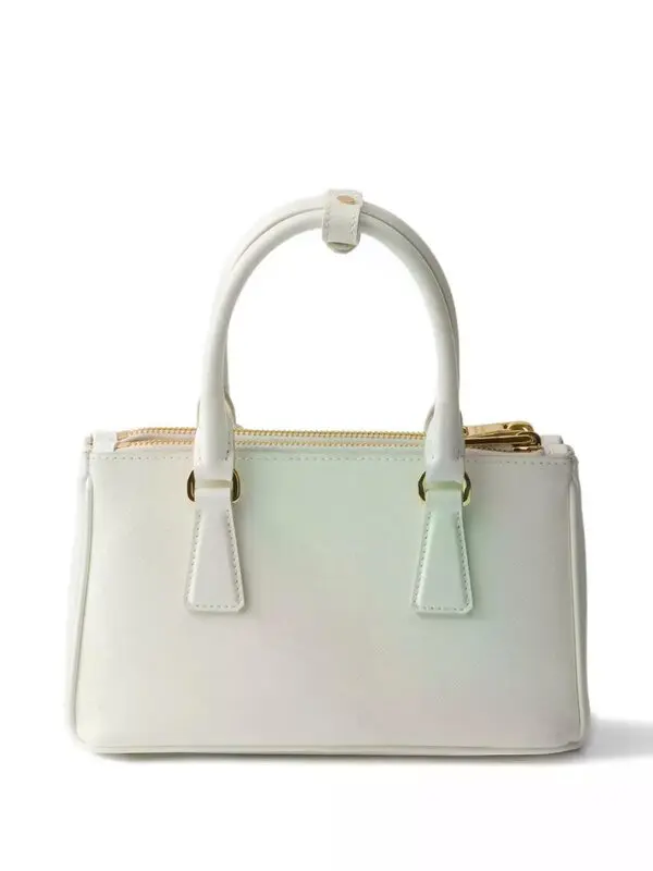 Prada Mini Galleria Leather Tote Bag - White