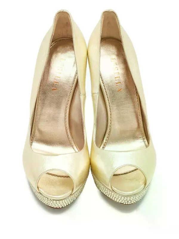 LE SILLA Crystal-embellished Platform Stiletto Sandals