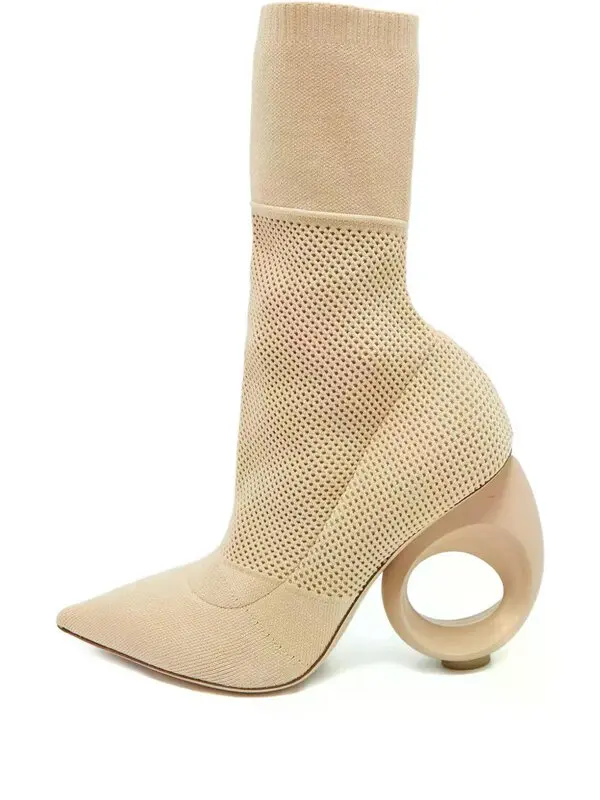 Burberry Knitted Pumps With Sculptural Heel