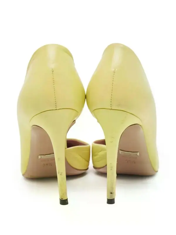 Gucci Studded Leather Pointed Toe Stiletto Pumps