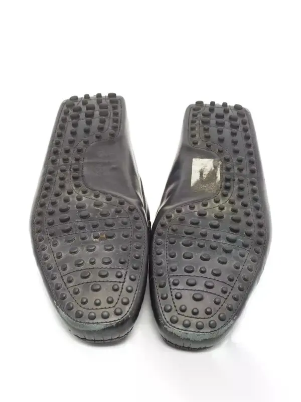 TOD'S Leather Loafers With Buckle Detail