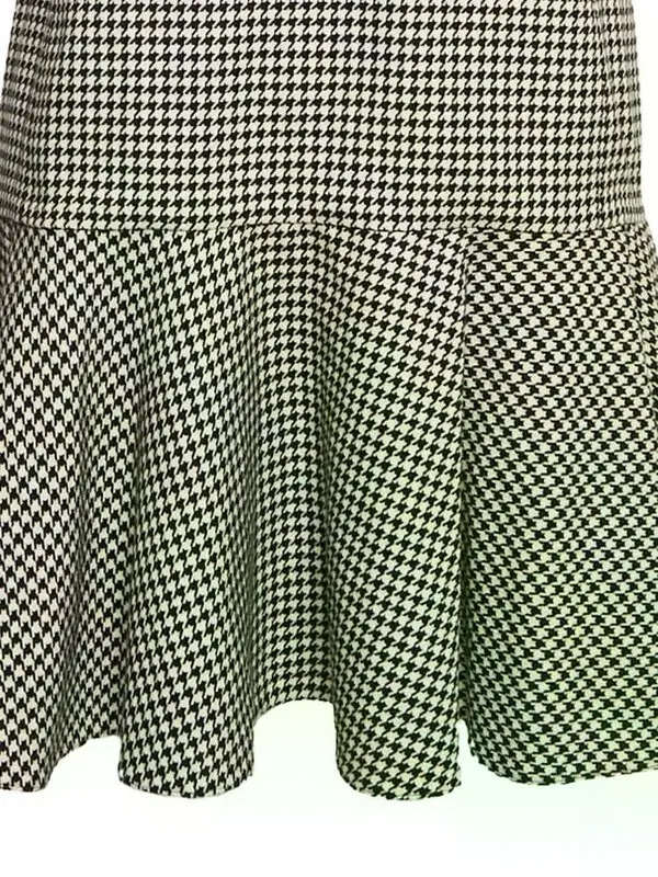 Polo Ralph Lauren Houndstooth Flared Dress - Black