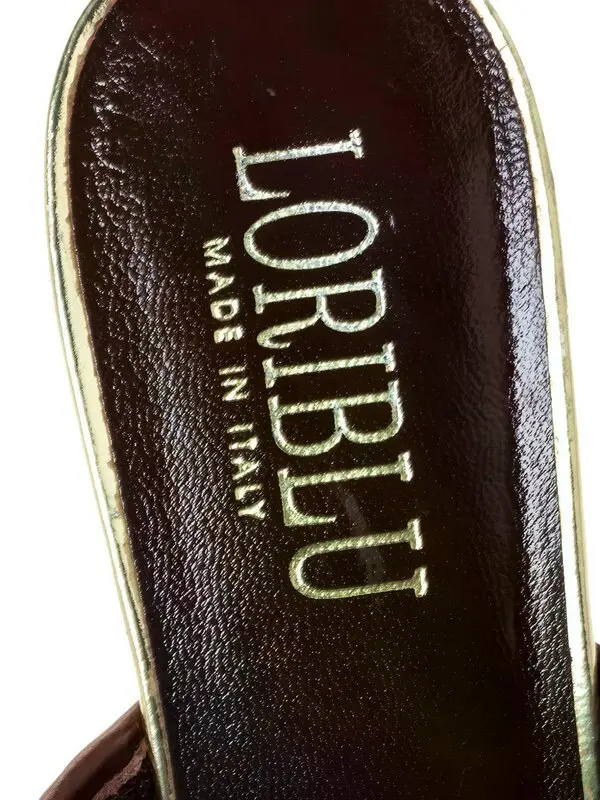 LORIBLU 100mm Interwoven Wedge Sandals