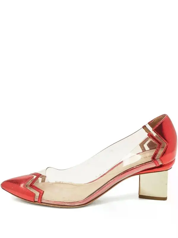 NICHOLAS KIRKWOOD Zig Zag Clear Pumps - Red