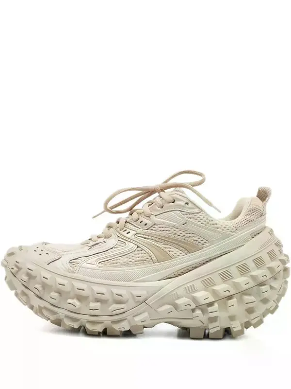 Balenciaga Beige Faux-leather Chunky Sole Sneakers
