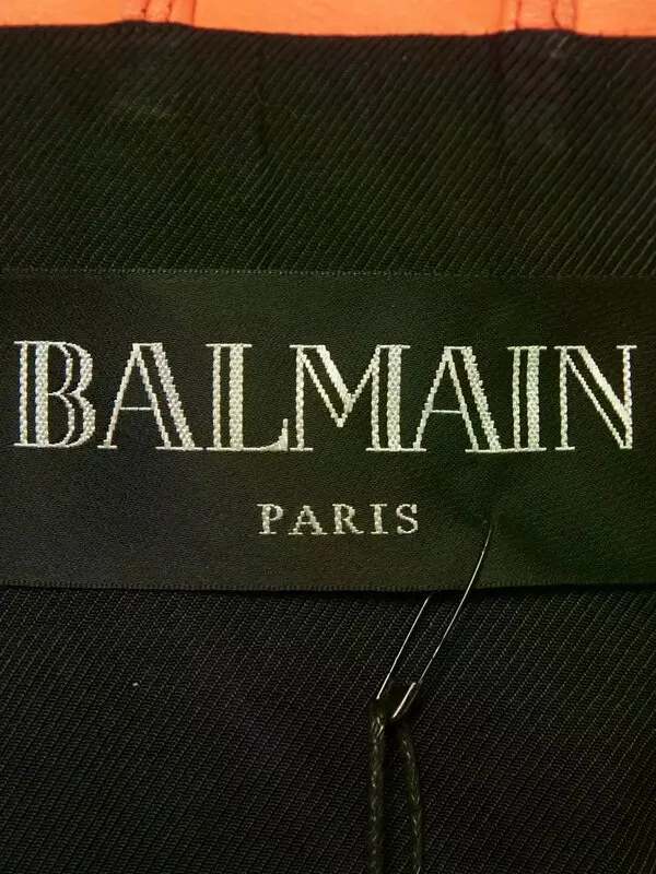 Balmain Leather Biker Jacket